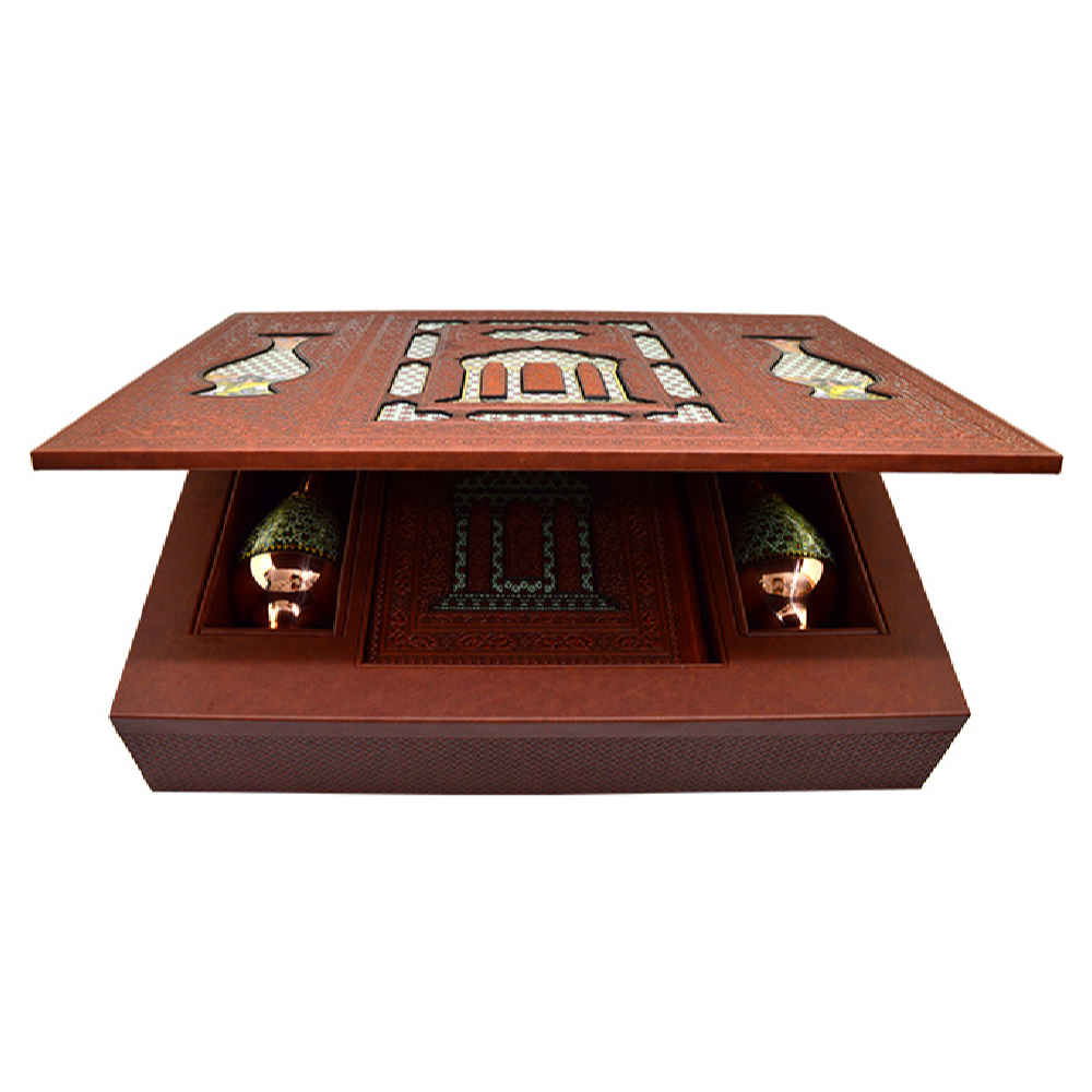 Treasured Persian Khatamkari Vases and Divan Hafez Gift Set - ShopiPersia