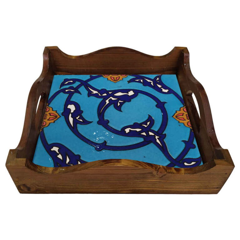 Persian Wooden Serving Tray Model Haleh - ShopiPersia