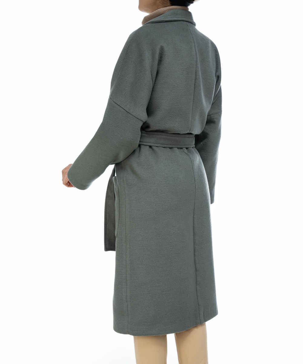 Double Breasted Cotton Overcoat for Women – Elegant Design - ShopiPersia