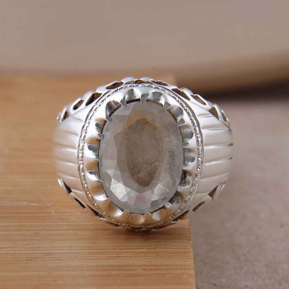 Persian Dur-e Najaf Silver Ring For Men Elegance Atieh