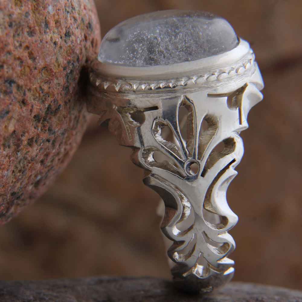Persian Dur-e Najaf Silver Ring For Men Elegance Sepehr