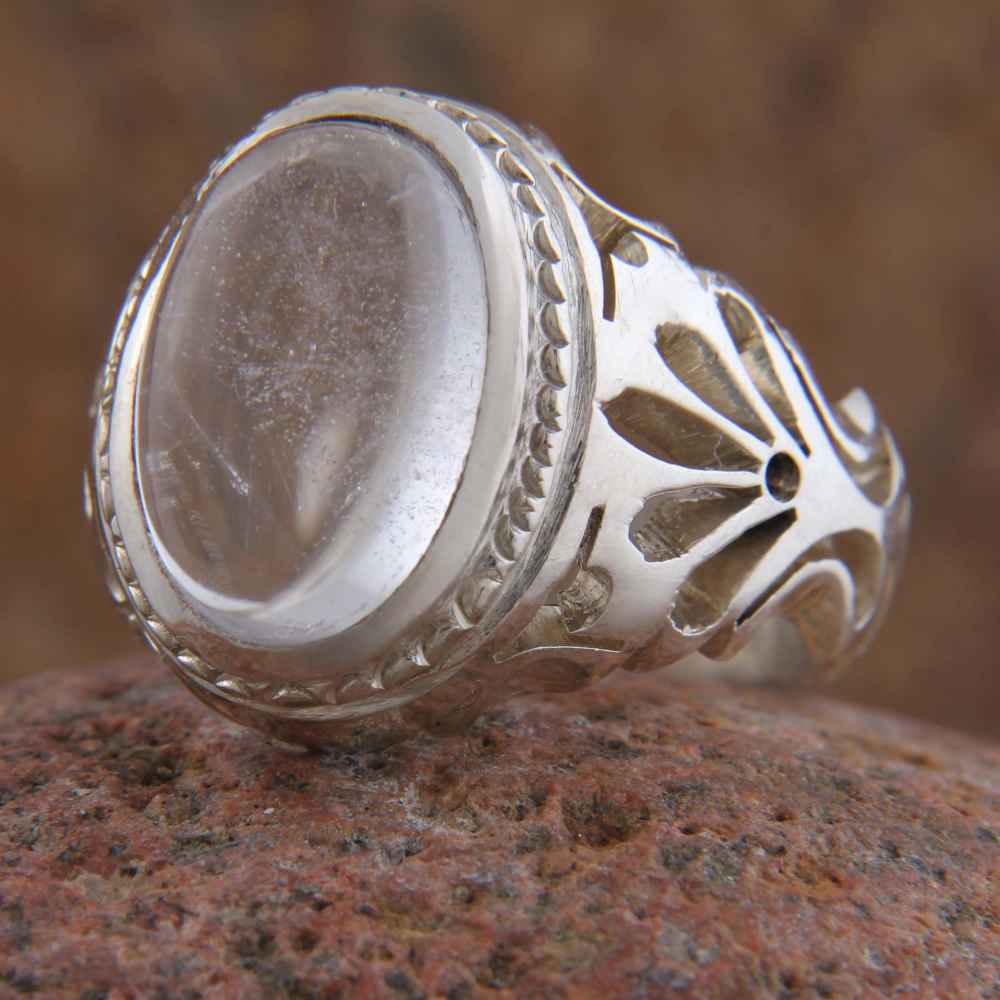 Persian Dur-e Najaf Silver Ring For Men Elegance Sepehr