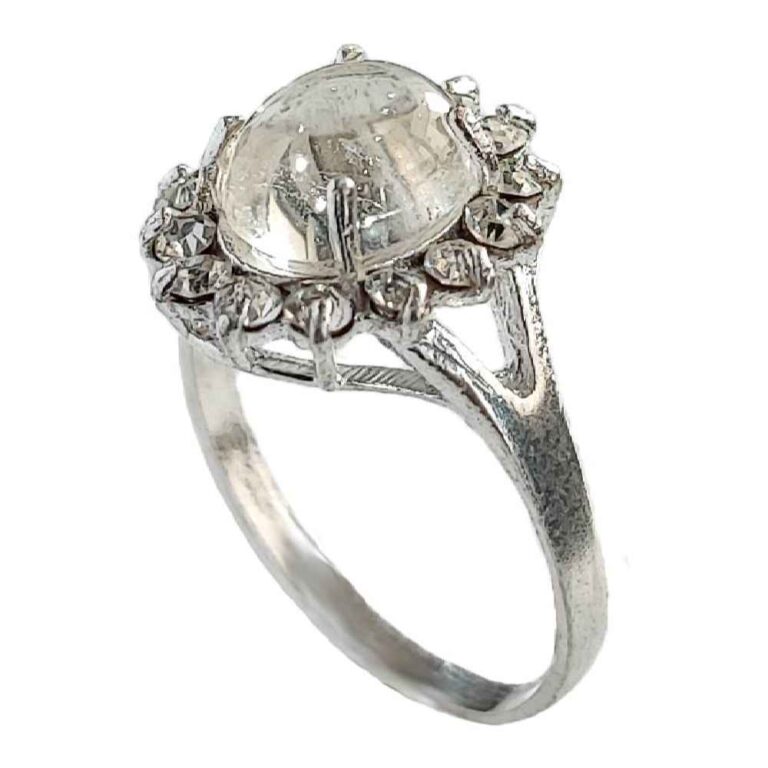 Persian Silver Ring with Real Blue Ruby for Women Luxe - ShopiPersia