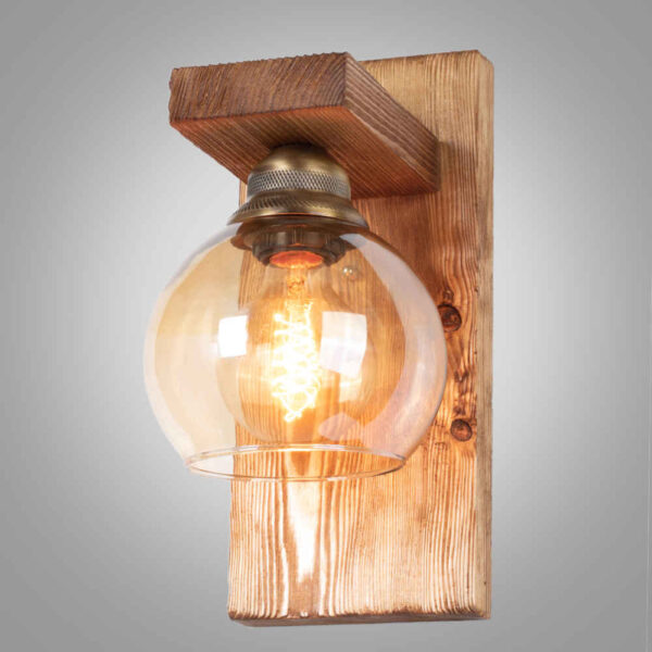 Handmade Wooden Wall Lamp Sconce 8104121 - ShopiPersia Handmade Wooden Wall Lamp Sconce 8104121 - ShopiPersia