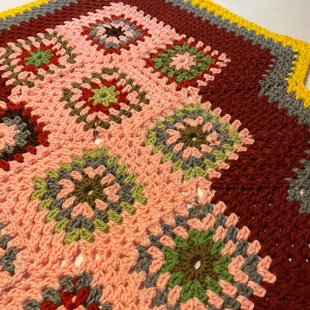 Handwoven Boho Macrame Floor Rug – Torkaman Pattern - ShopiPersia