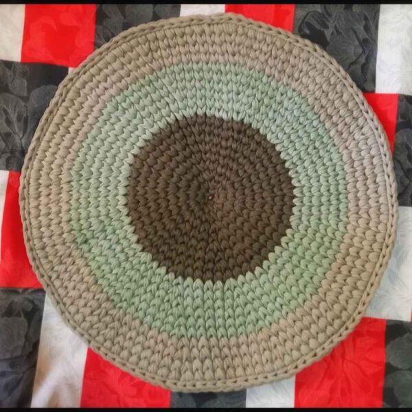 Macrame Hand-Knit Round Rug Model Boho - ShopiPersia