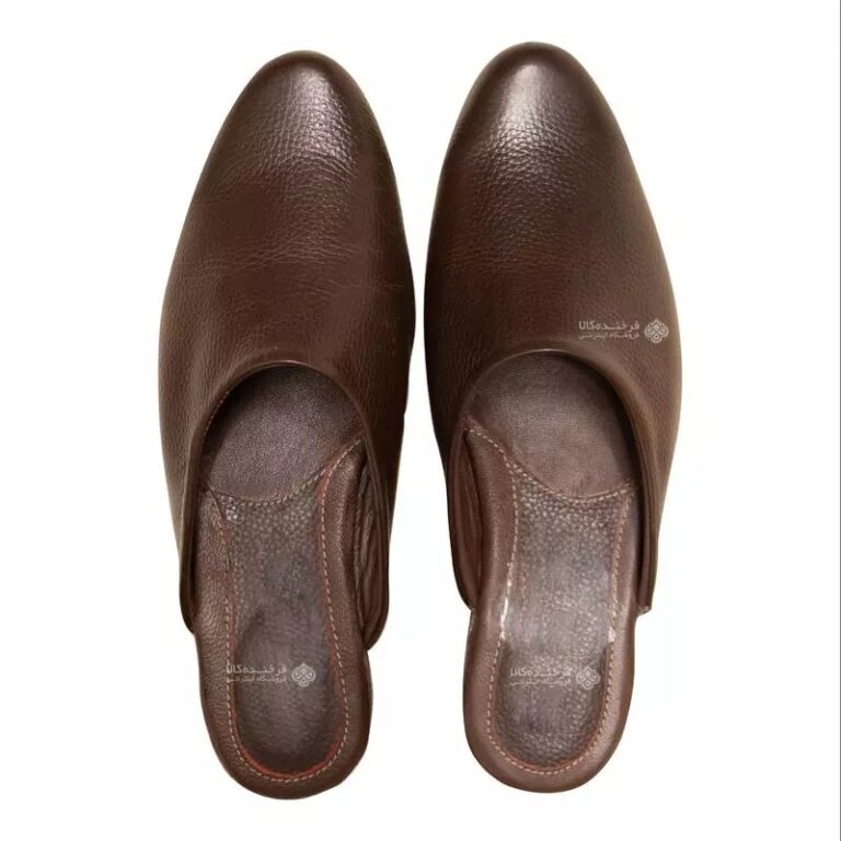 Nalain Mules Islamic Style with Real Leather for Men - ShopiPersia