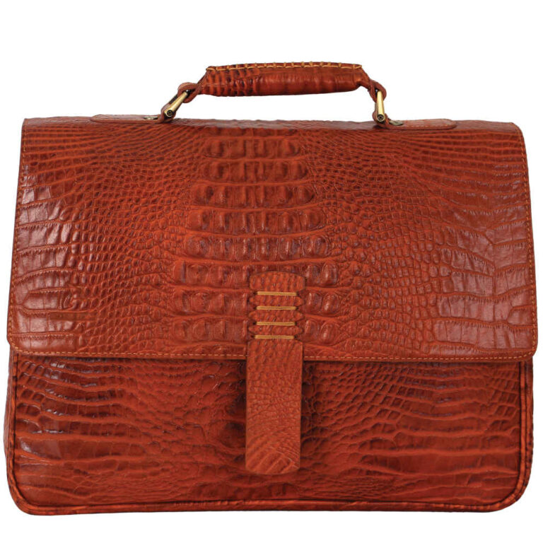 Persian Leather Briefcase - Hamoun Model - ShopiPersia