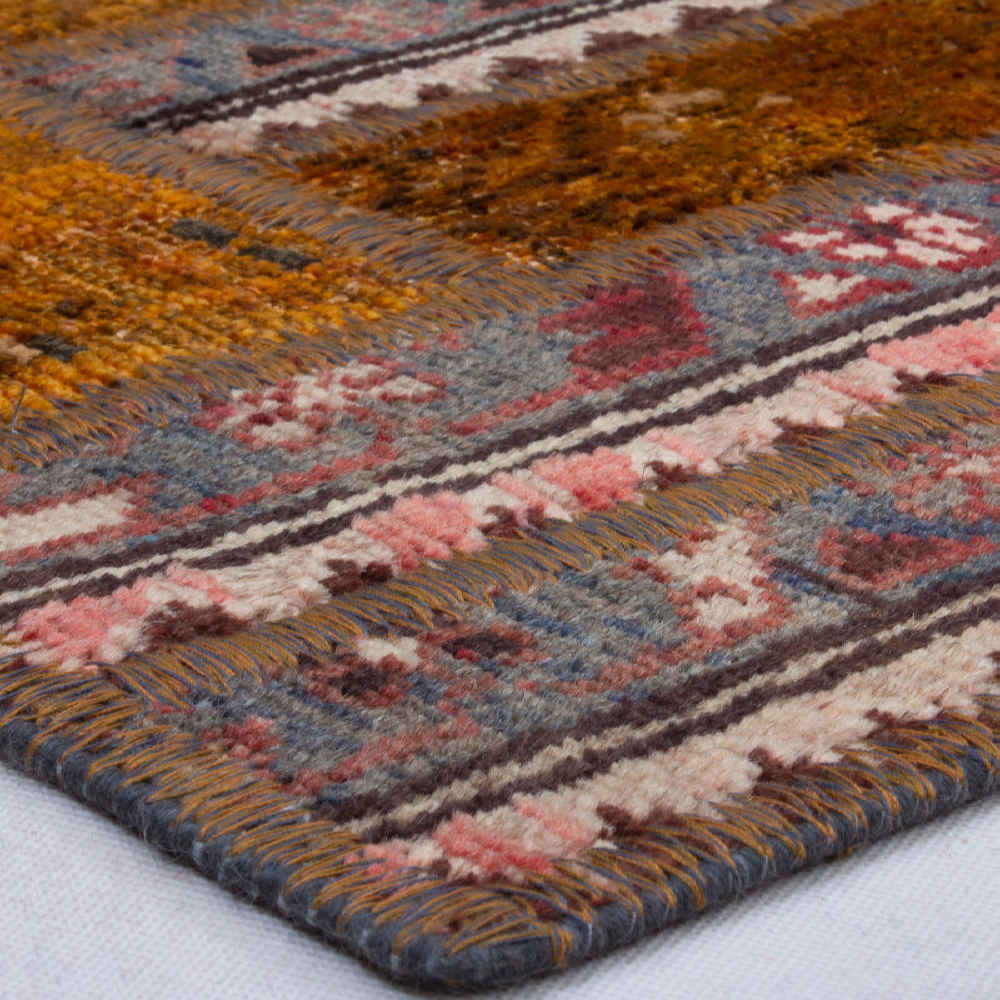 Vintage Persian Hand-Knotted Patchwork Carpet Jahan - ShopiPersia