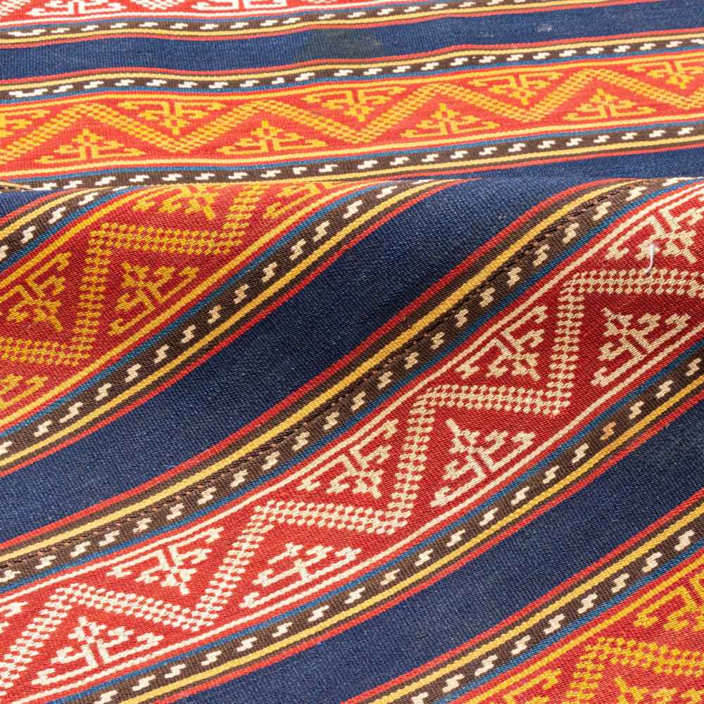 Vintage Persian Jajim Flat-Woven Striped Rug - ShopiPersia