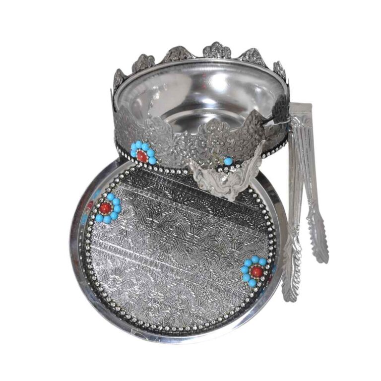 Persian Manghal Esfand and Bakhoor Burner – Classic Steel - ShopiPersia