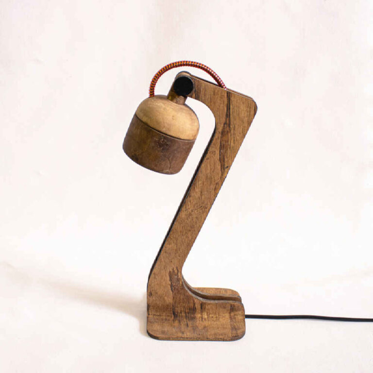 Wooden Adjustable Desk Lamp Handcrafted B12 - ShopiPersia