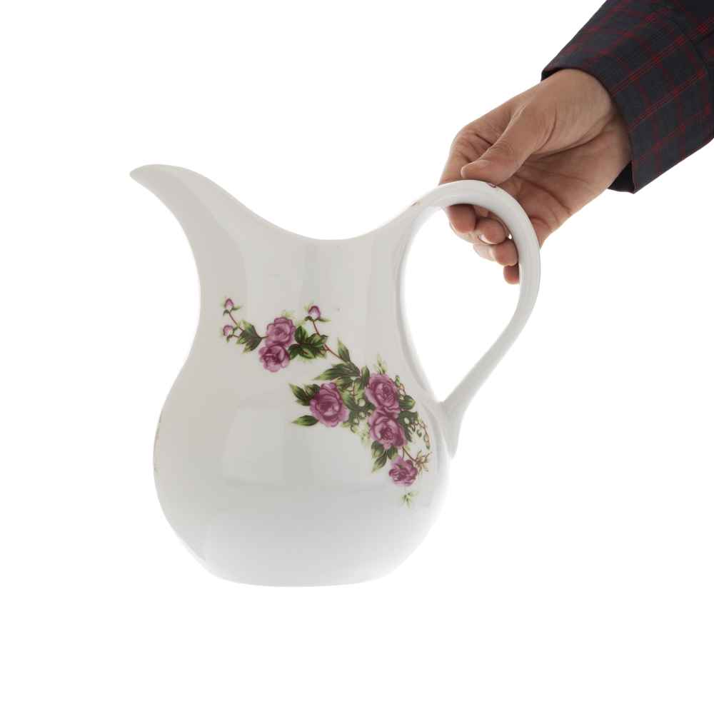 Decorative Porcelain Pitcher Vase Model Gole Sorkh - ShopiPersia