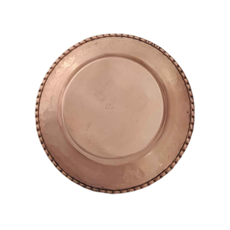 Hammered Copper Dinnerware Plate - Model Barman - ShopiPersia