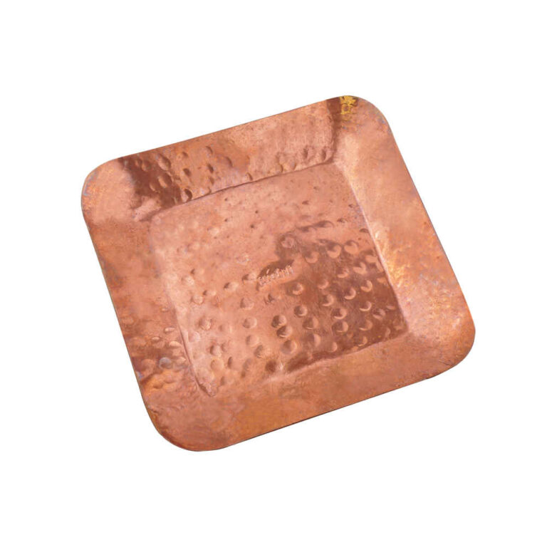 Copper Serving Platter Hammered Parmida - ShopiPersia
