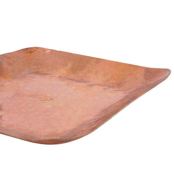 Copper Serving Platter Hammered Parmida - ShopiPersia