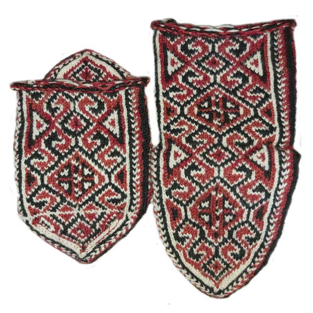 Persian Handwoven Wool Socks for Women Knitted Toranj - ShopiPersia
