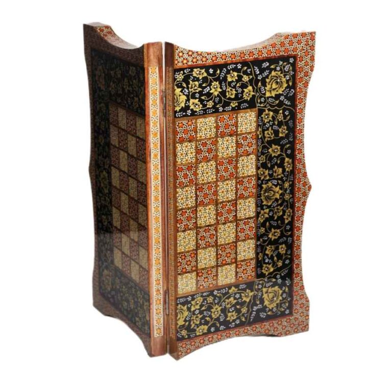 Persian Khatamkari Wood Chess Board Model Pouriya - ShopiPersia