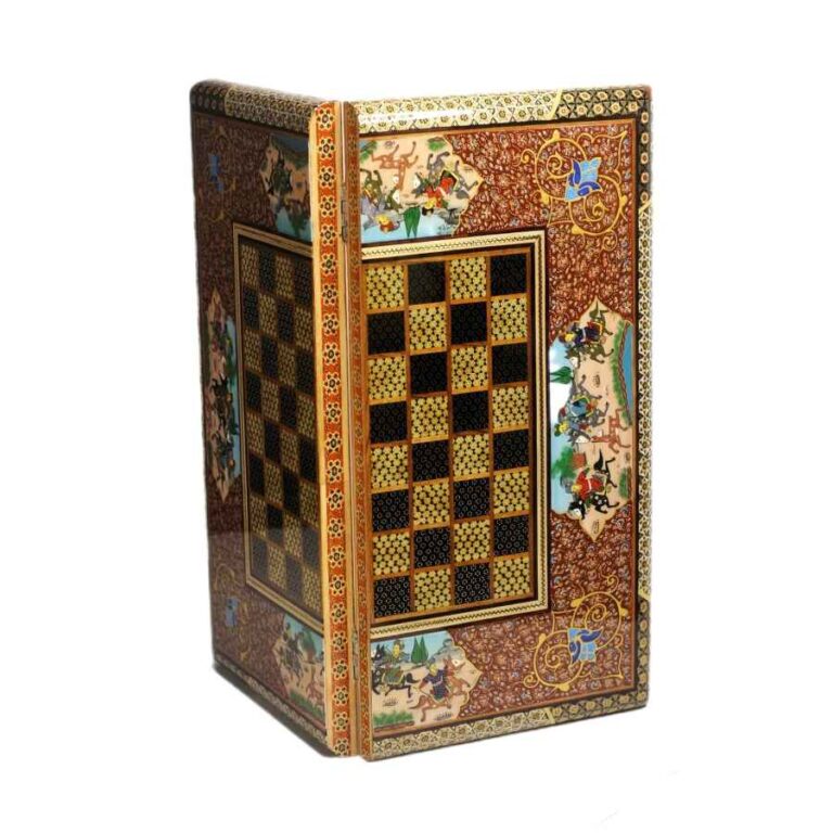 Persian Marquetry Chess Board Model Shekar - ShopiPersia