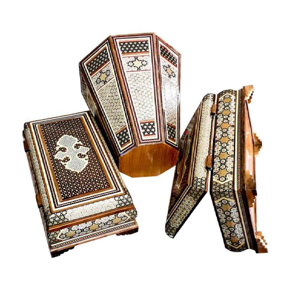 Persian Waste Basket & Tissue Box – Khatamkari Tarokh - ShopiPersia