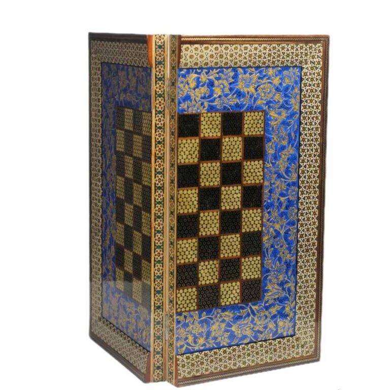 Persian Khatamkari Wood Chess Board Model Pouriya - ShopiPersia