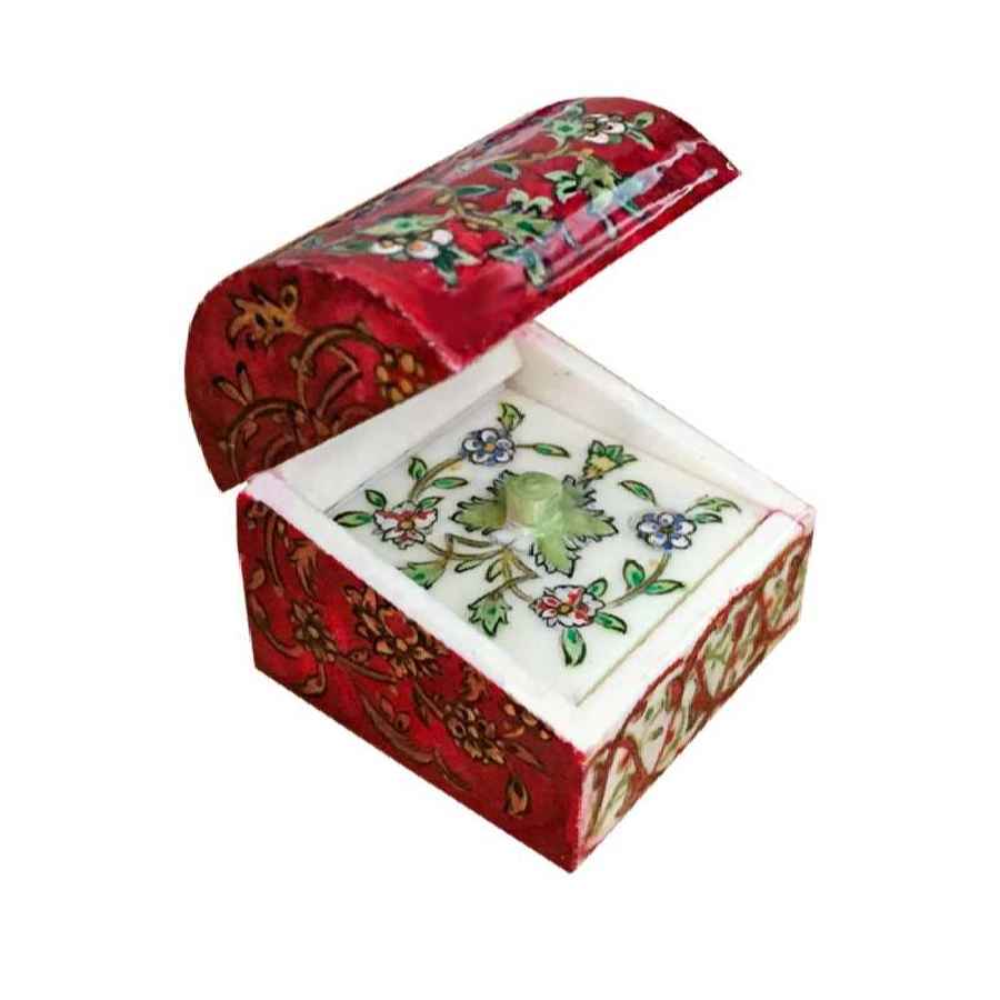 Handcrafted Bone Jewelry Box with Persian-Inspired Tazhib Pattern ...