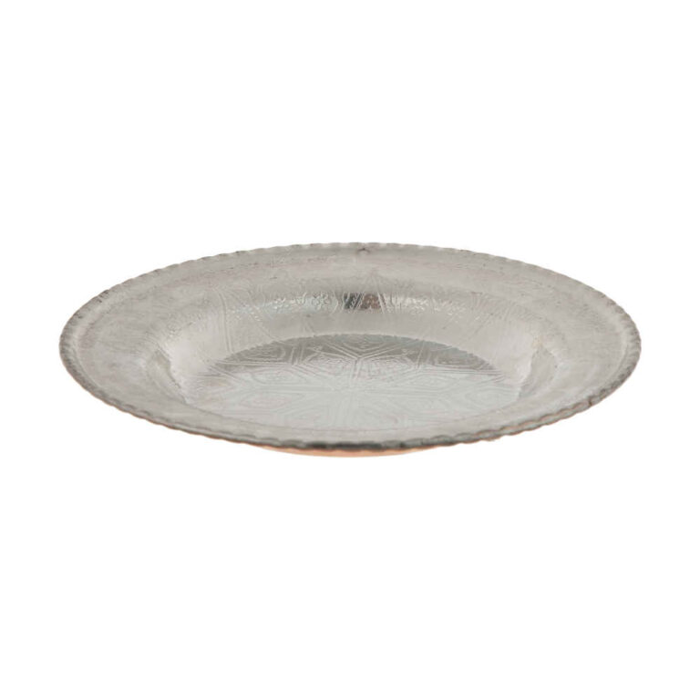 Hammered Copper Serving Plate Model Barman - ShopiPersia