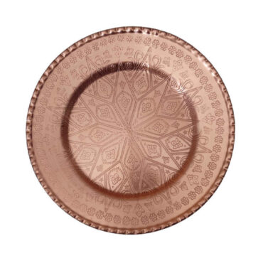 Hammered Copper Dinnerware Plate - Model Barman - ShopiPersia