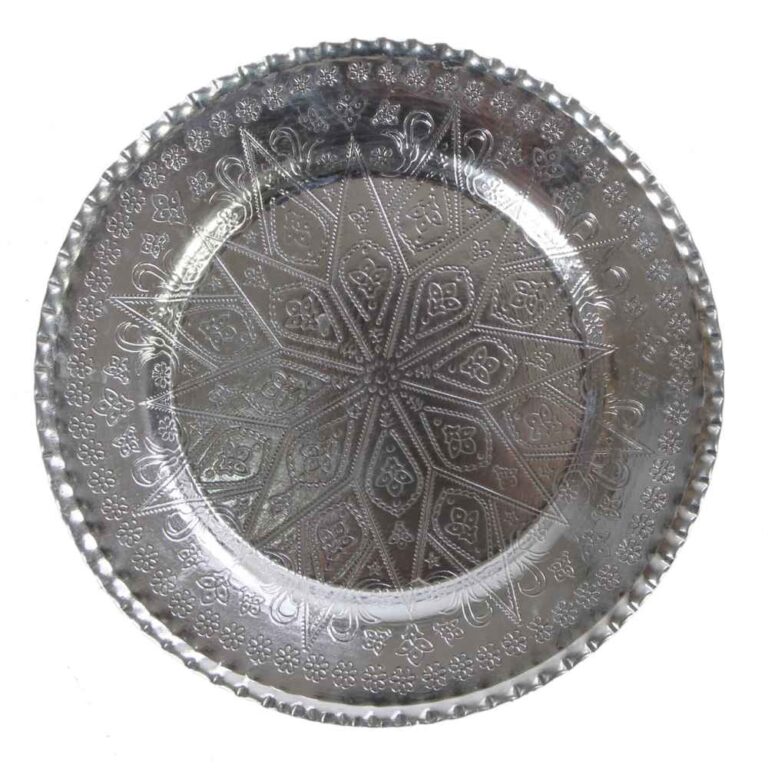 Hammered Copper Serving Plate Model Barman - ShopiPersia