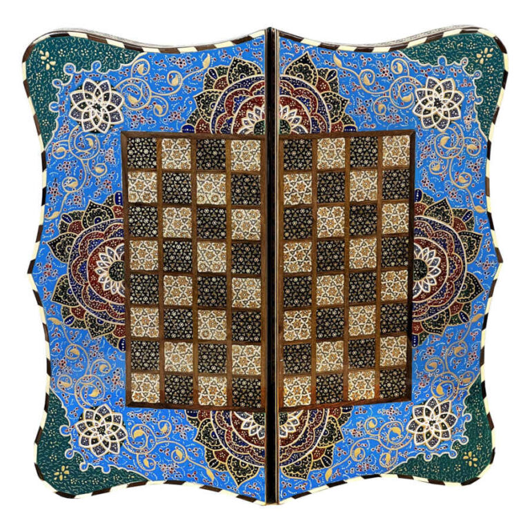 Persian Marquetry Chess Board Model Faces - ShopiPersia