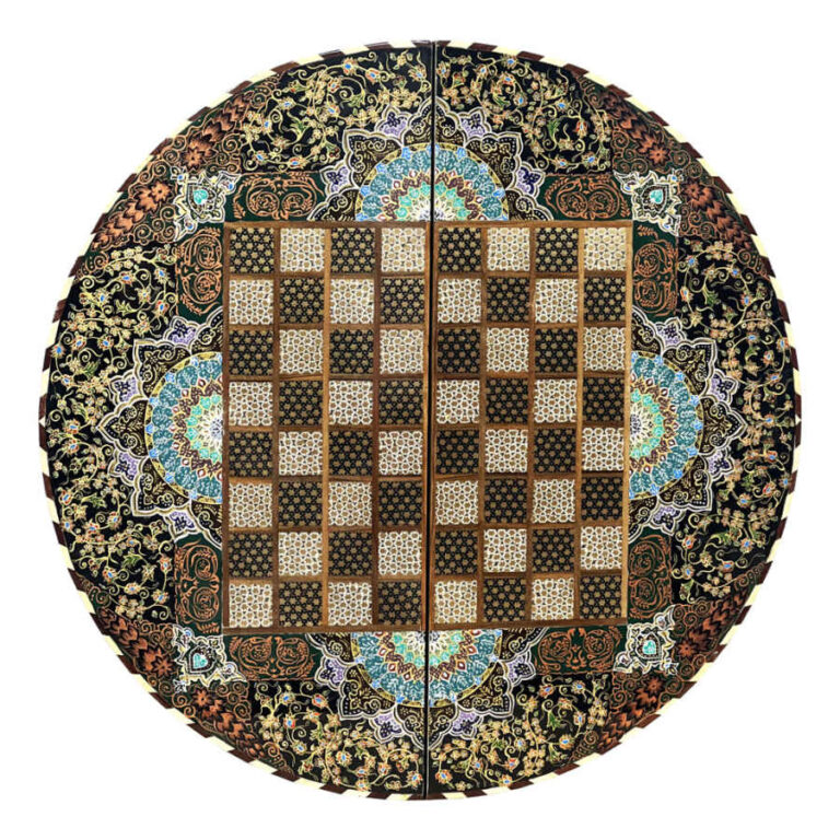 Iranian Khatam Chess Board Model Shekar - ShopiPersia