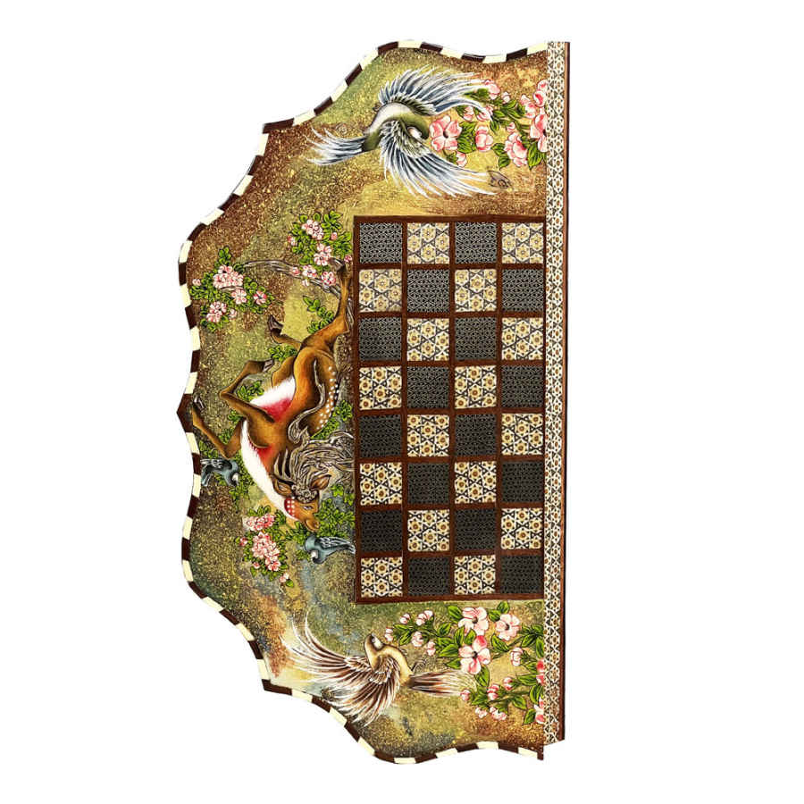 Persian Khatamkari Chess Board Model Tasheir - ShopiPersia