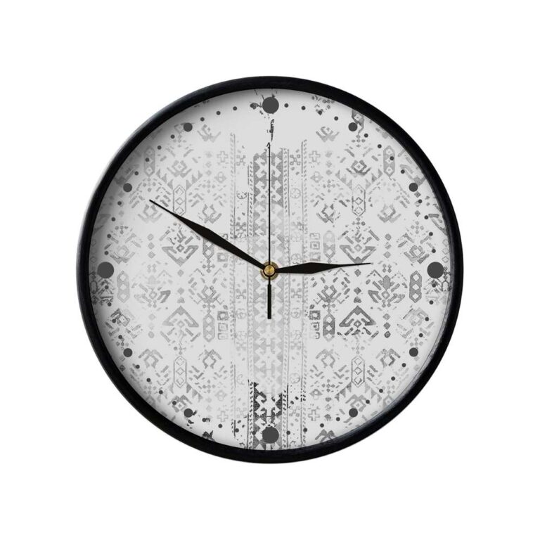 Persian-Inspired Analog Patterned Wall Clock - Dorsa - ShopiPersia