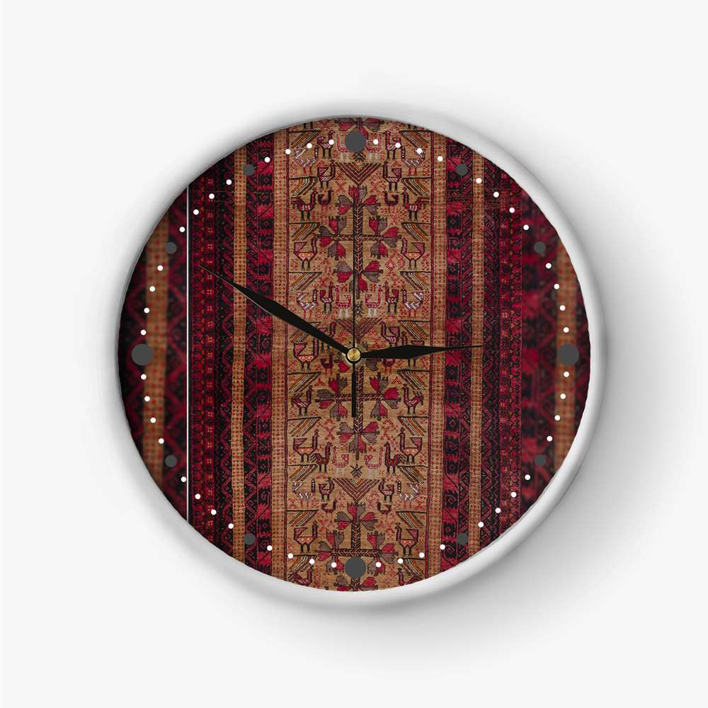 Persian Style Analog Wall Clock Model Morghi - ShopiPersia
