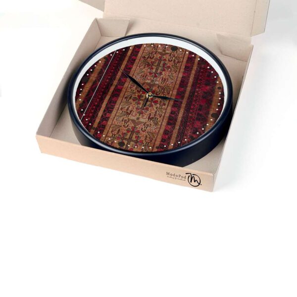 Persian-Inspired Analog Patterned Wall Clock - Morghi - ShopiPersia