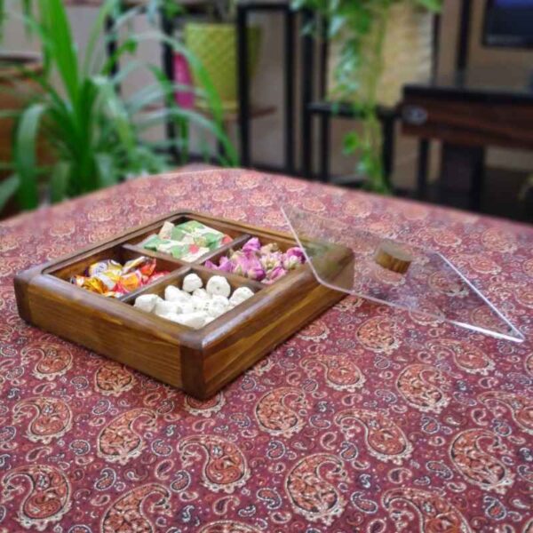 Lux Model Wooden Organizer Box for Nuts & Candy - ShopiPersia