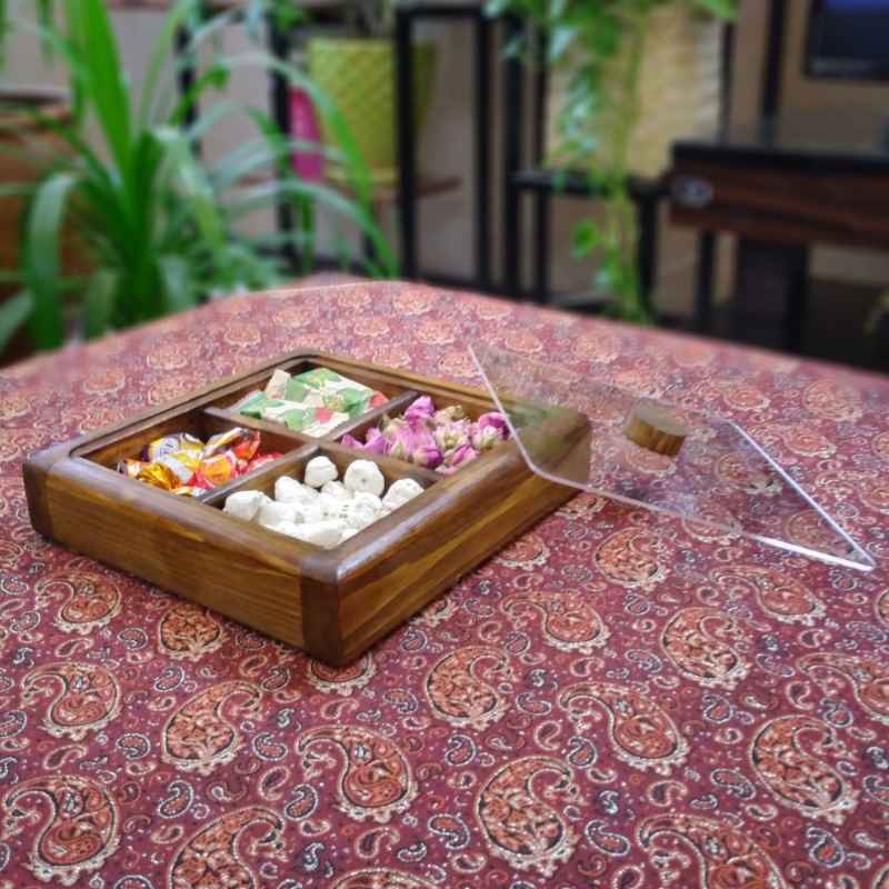 Lux Model Wooden Organizer Box for Nuts & Candy - ShopiPersia
