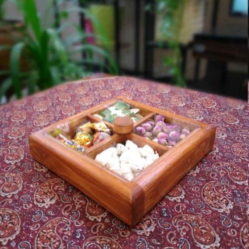 Lux Model Wooden Organizer Box for Nuts & Candy - ShopiPersia