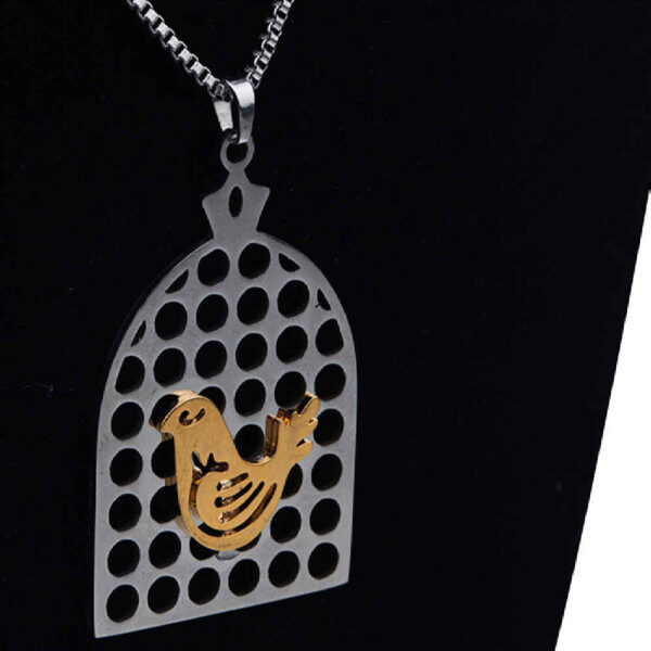 Morghe Amin Persian Steel Necklace Model Yuna - ShopiPersia