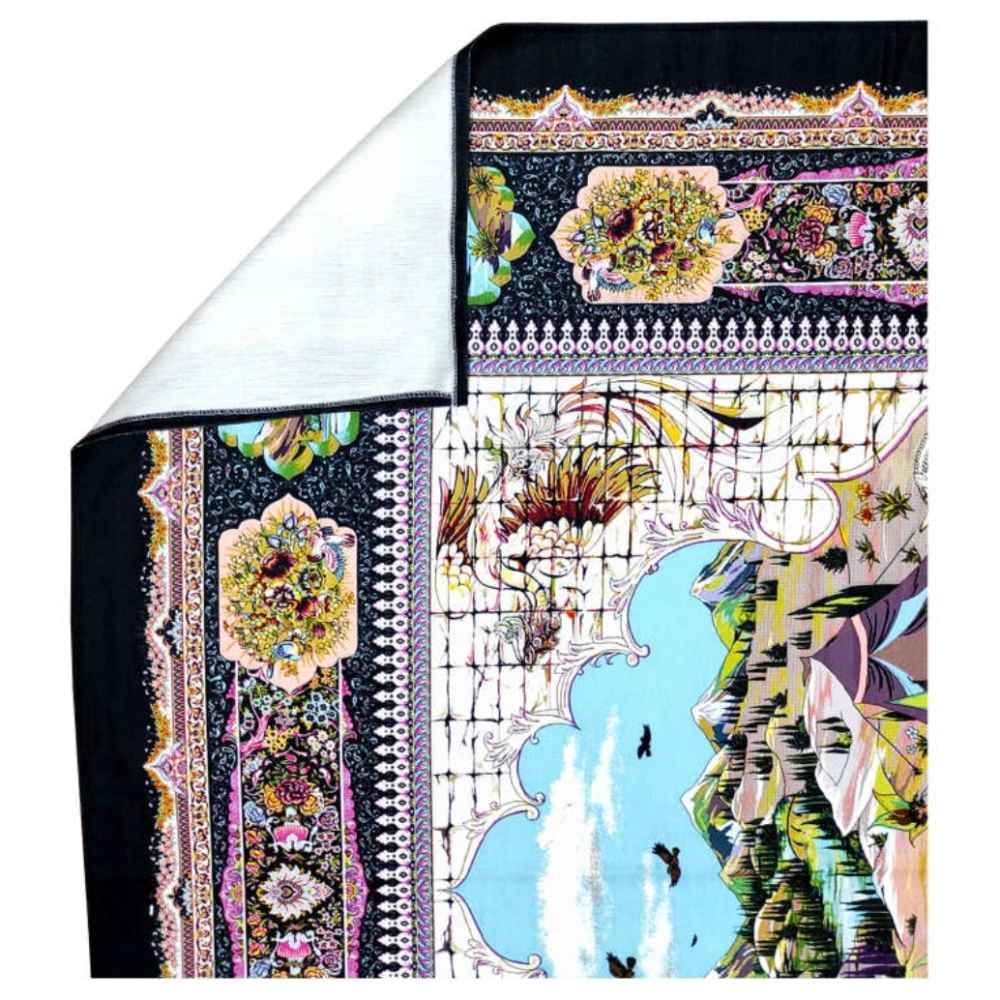 Large Boho Persian Style Indoor Floor Mat Safa - ShopiPersia