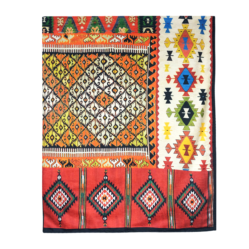 Persian Velvet Floor Mat Model Mahrokh - ShopiPersia