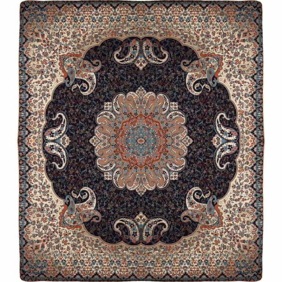 Persian Bedspread Set – Oriental Style Double Size with Termeh Fabric ...