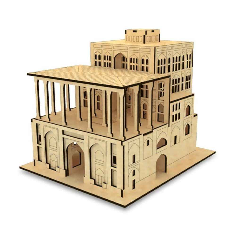 42-Piece 3D Puzzle: Aali Qapu Palace – Historical Model - ShopiPersia