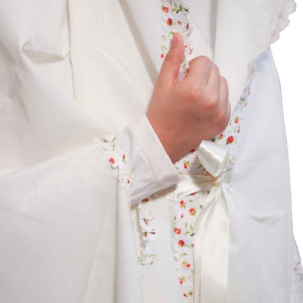 Islamic White Girls' Namaz Chador Model Nasim - ShopiPersia