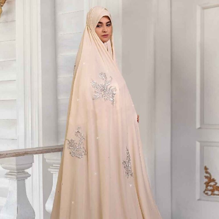 Iranian Bride's Wedding Chador Model Zhaleh - ShopiPersia