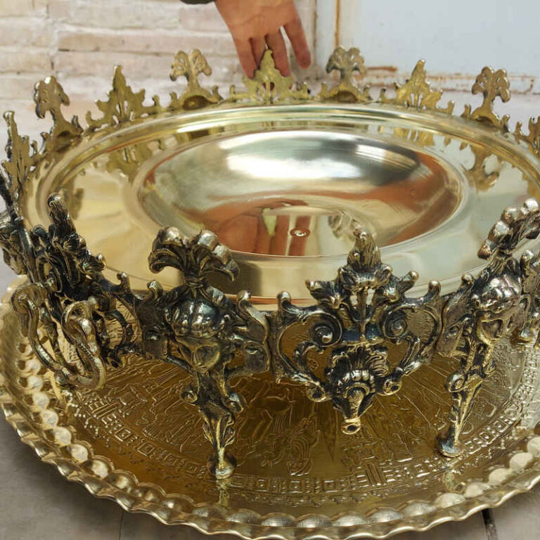 Traditional Persian Esfand and Bakhoor Burner Engraved Brass Angle - ShopiPersia