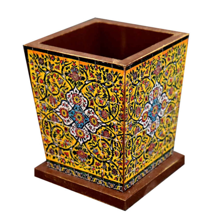 Persian Wooden Mirror – Eslimi Khatamkari Design - ShopiPersia
