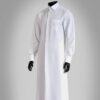 White Dishdasha Thobe - Traditional Arab Garment for Men - ShopiPersia