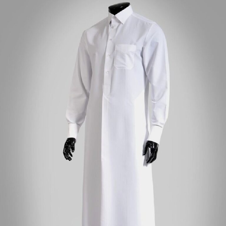 White Thawb for Men – Traditional Arab Robe - ShopiPersia