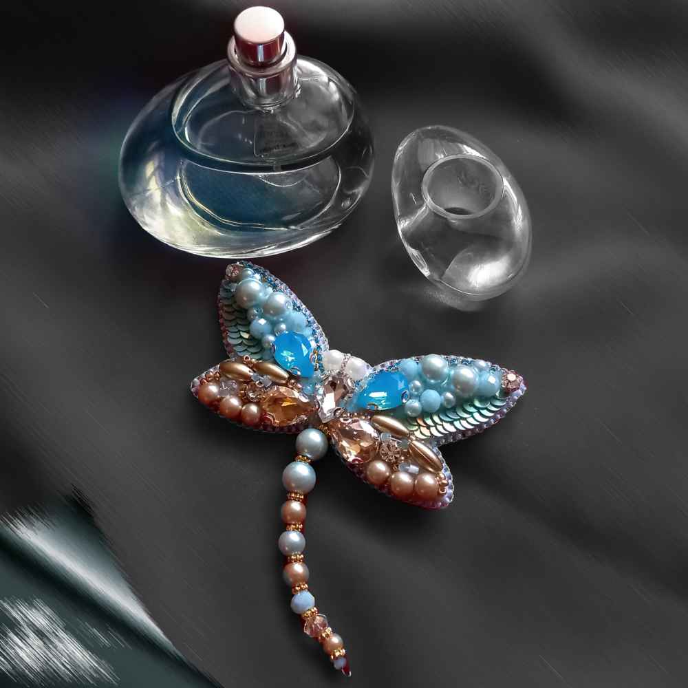 Feminine Beaded Brooch Pin – Dragonfly Model - ShopiPersia
